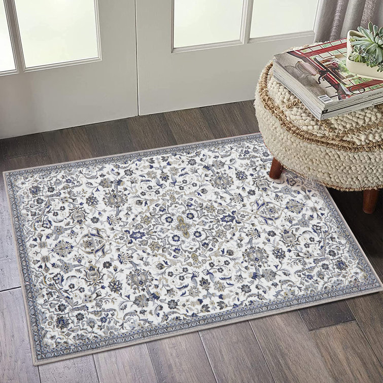 Charlton Home® Dalhaus Machine Braided Polyester Grayish Green Machine Washable Rug | Wayfair